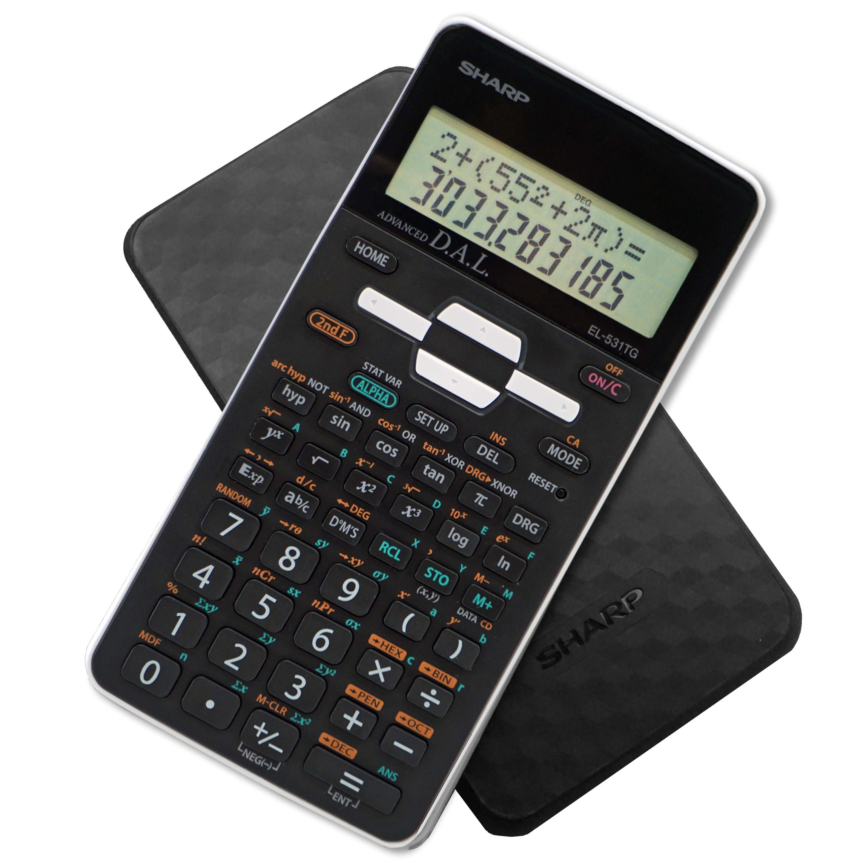 Scientific Calculator with 2 Line Display (EL-531TGBBW) – sharpcalculators