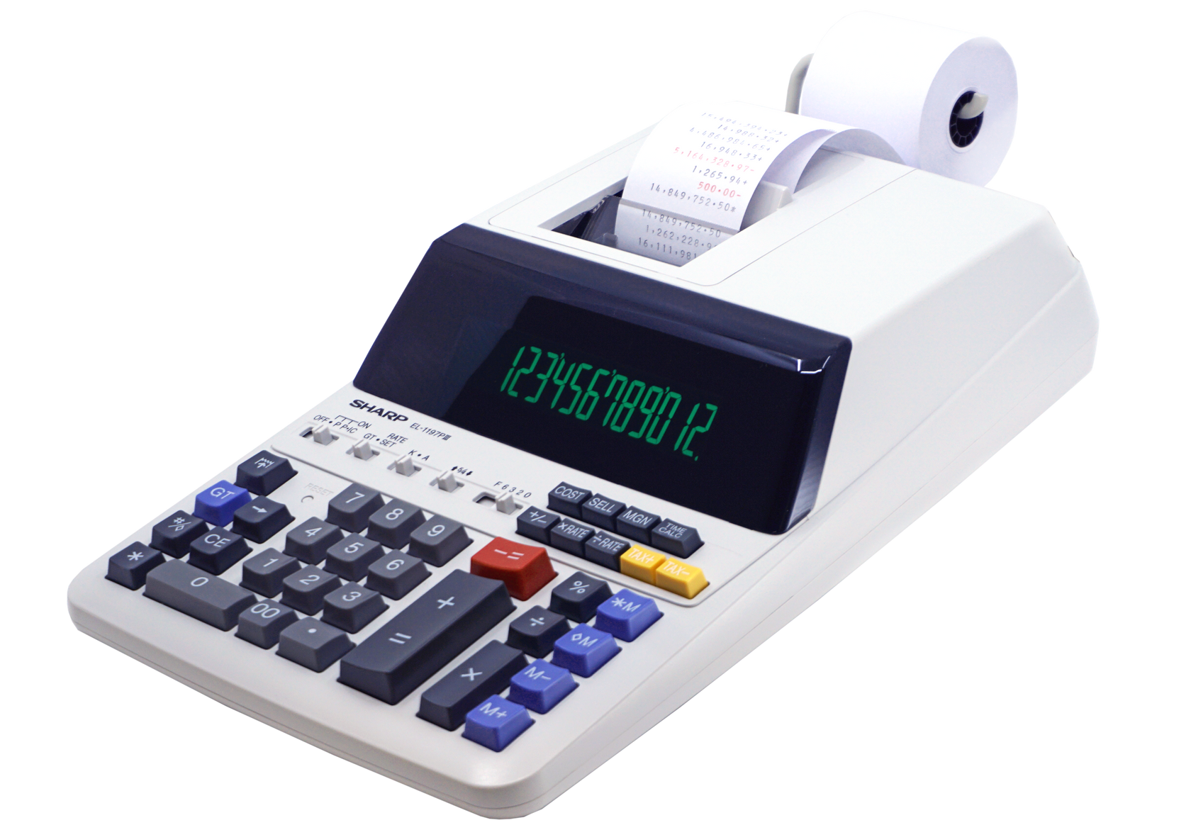 12 Digit Commercial Printing Calculator (EL-1197PIII) – sharpcalculators