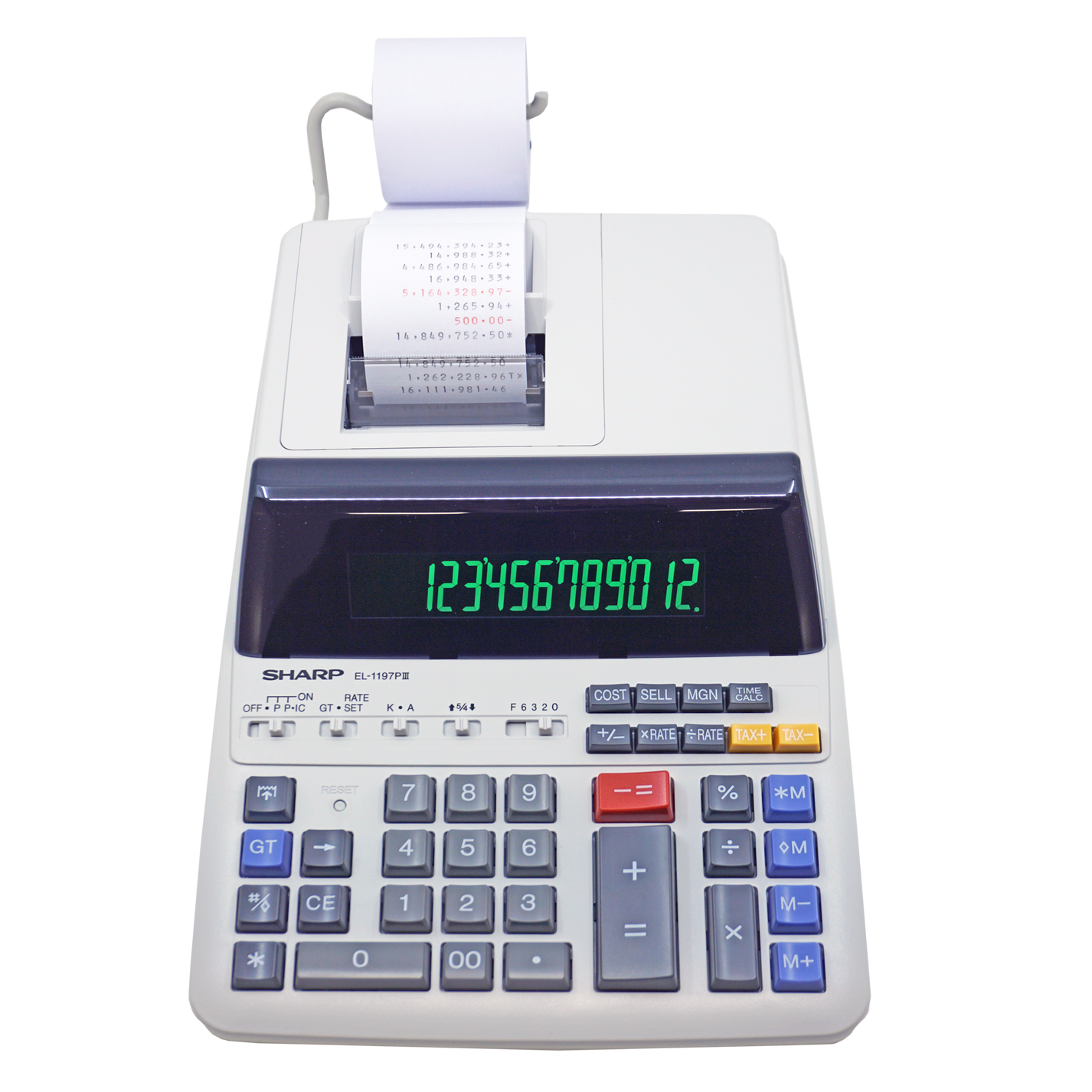 12 Digit Commercial Printing Calculator (EL-1197PIII) – sharpcalculators