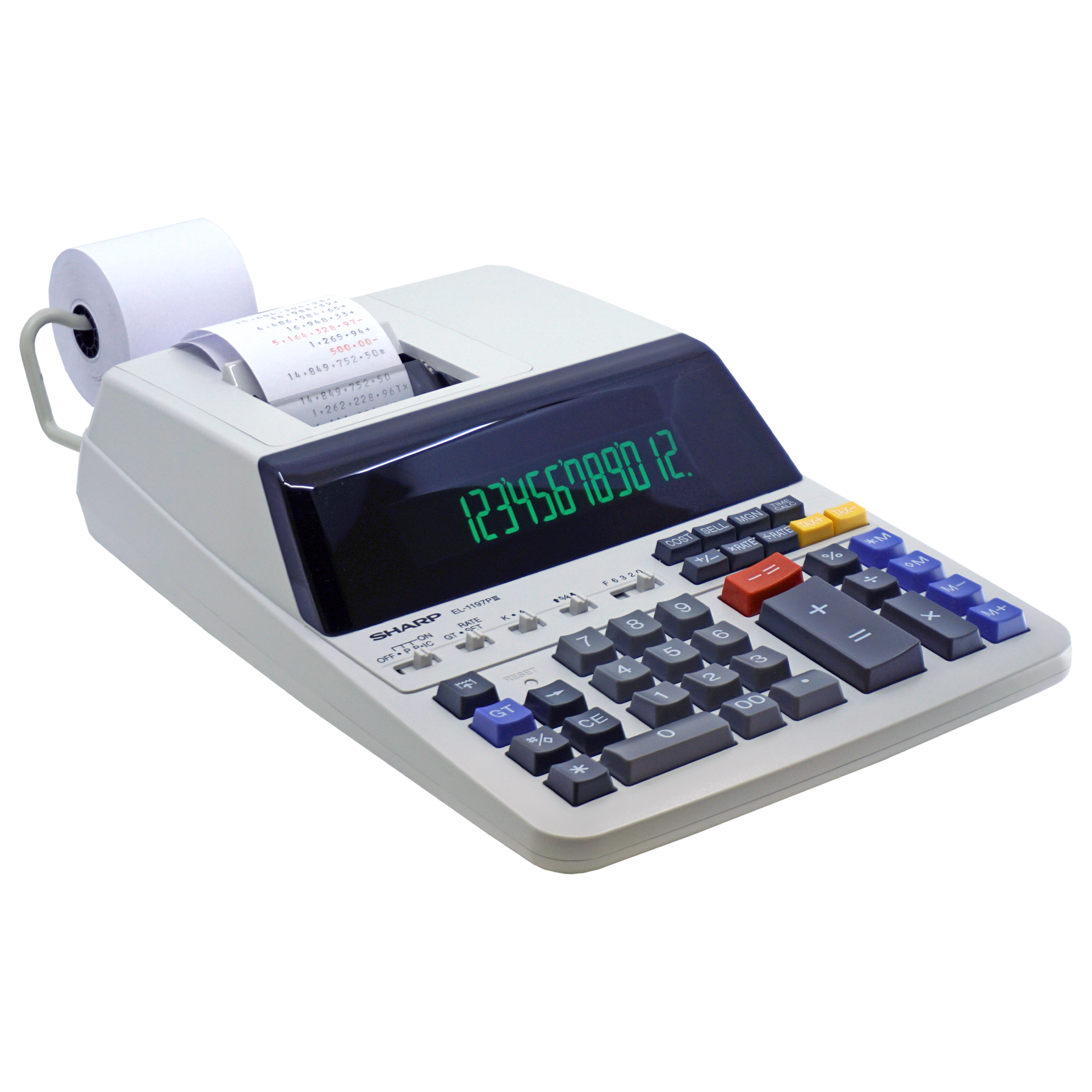 12 Digit Commercial Printing Calculator (EL-1197PIII) – sharpcalculators