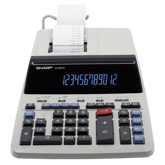 12-Digit Heavy Duty Commercial Printing Calculator (VX-2652H ...