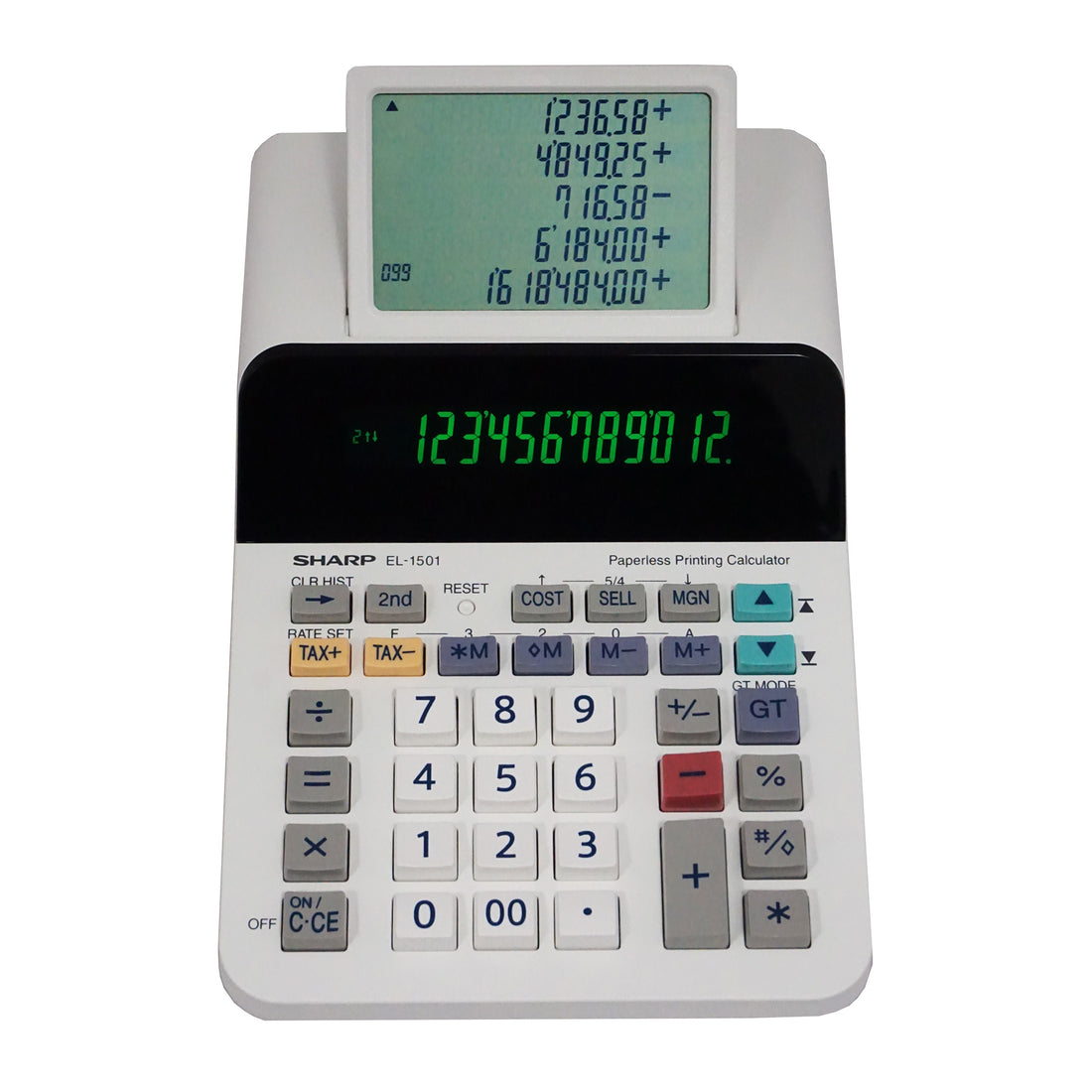 12 Digit Compact Paperless Printing Calculator (EL-1501) – sharpcalculators