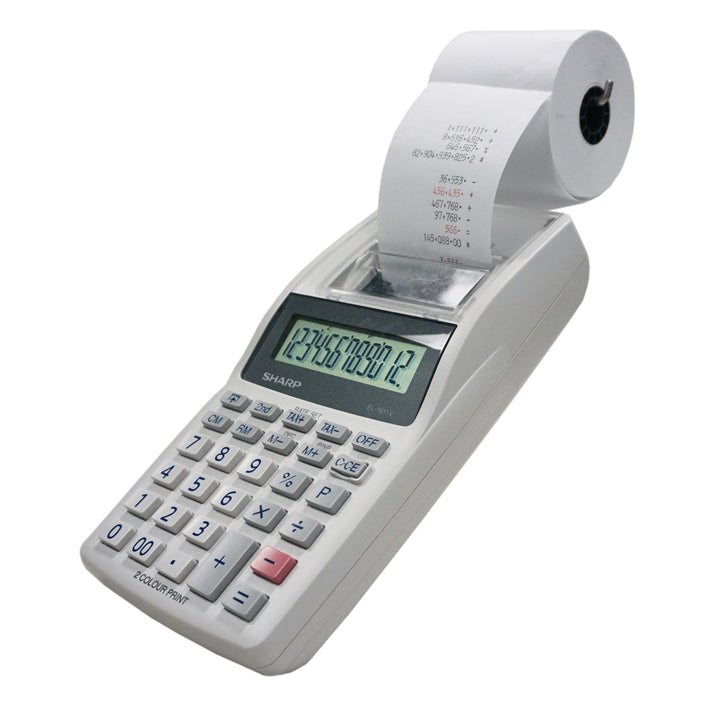 12 Digit Handheld Printing Calculator (EL-1611V) – sharpcalculators