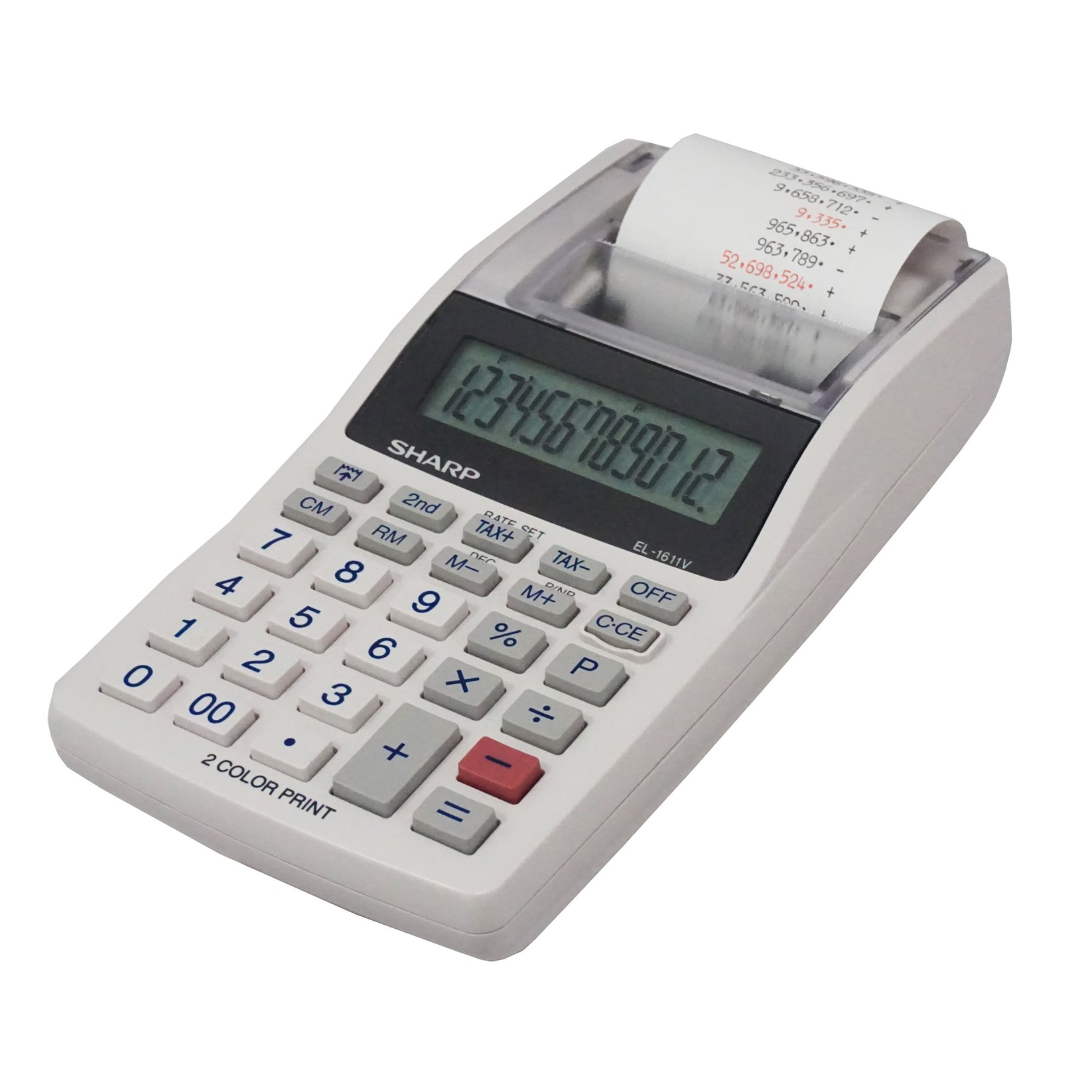 12 Digit Handheld Printing Calculator (EL-1611V) – sharpcalculators