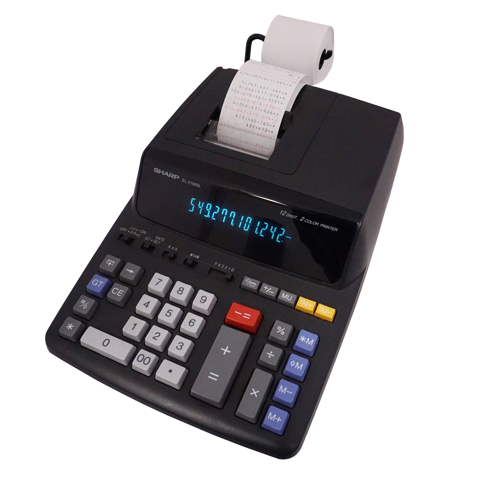 12 Digit Printing Calculator (EL-2196BL) – sharpcalculators