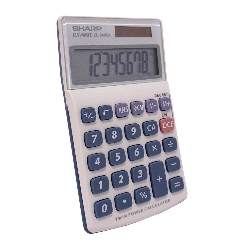8 Digit Handheld Calculator with Last Call Answer Function (EL-240SAB ...
