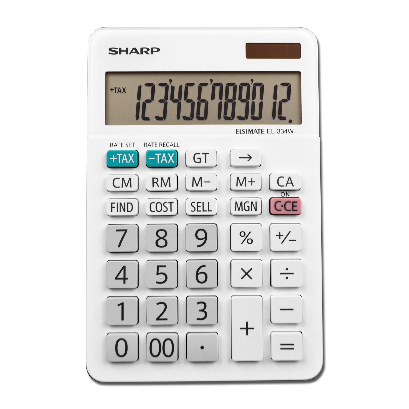 12 Digit Professional Large Desktop Calculator with Kick Stand Display ...