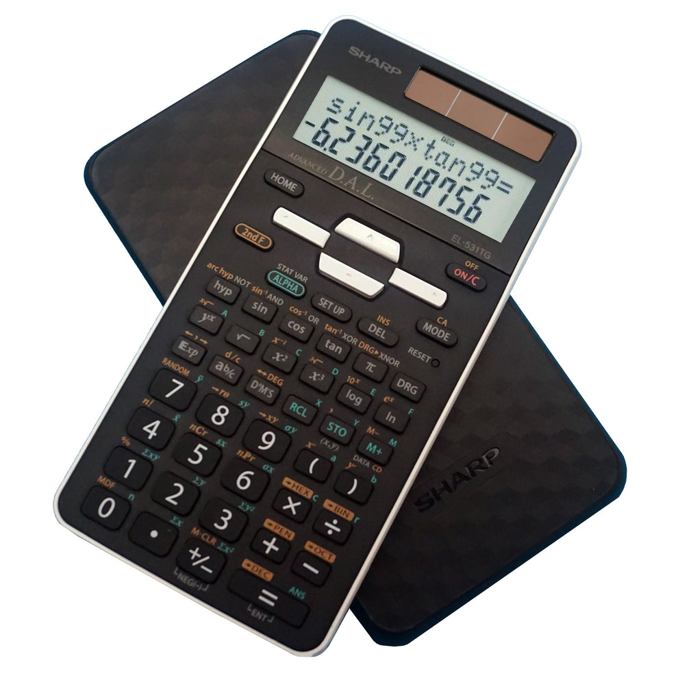 Scientific Calculator with 2 Line Display (EL-531TGBBW) – sharpcalculators