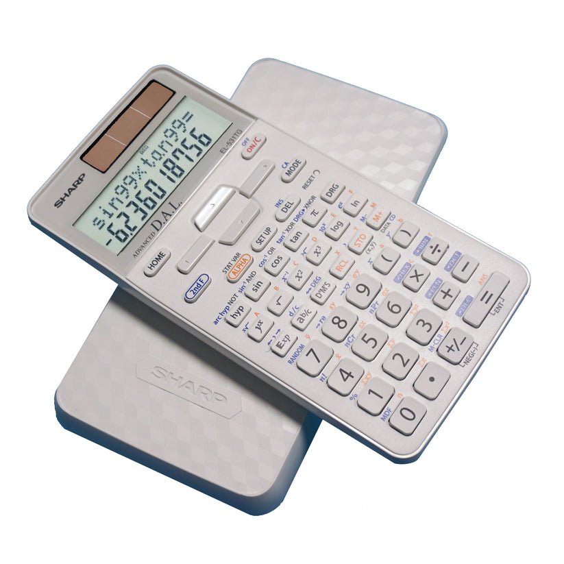 Scientific Calculator with 2 Line Display (EL-531TGBDW) – sharpcalculators